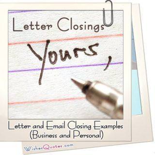 100+ Formal And Personal Closings For Letters And Emails