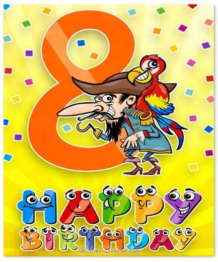 Happy 8th Birthday Wishes For 8-Year-Old Boy Or Girl