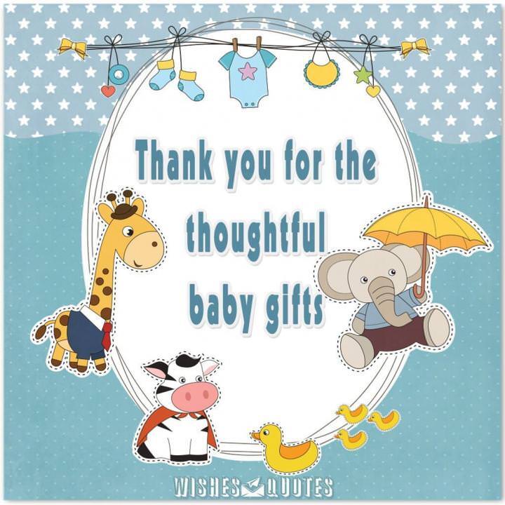 Cute Thank You Messages For Baby Shower Gifts