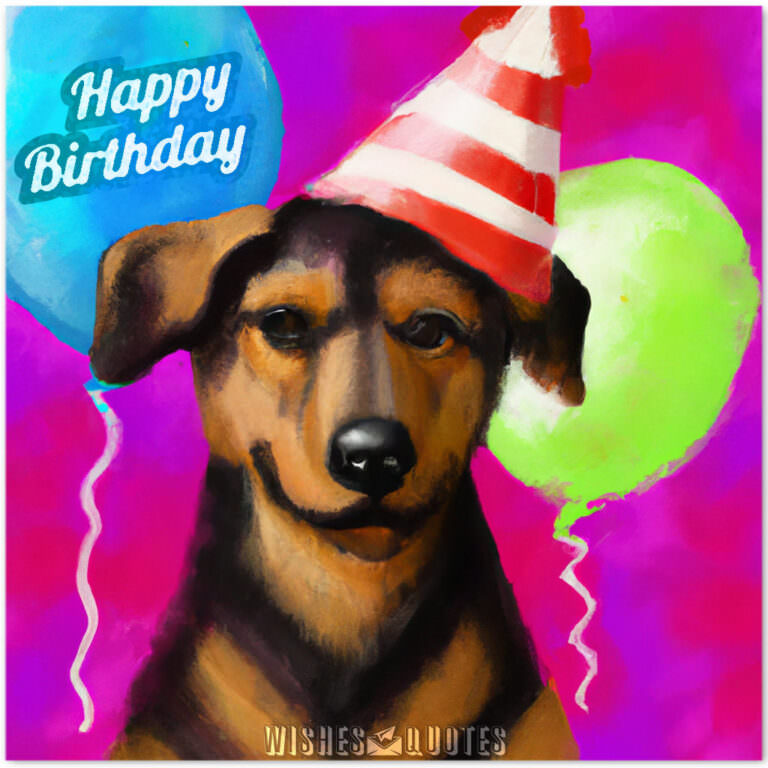 Amazing Birthday Wishes And Cute Cards For Dog Lovers